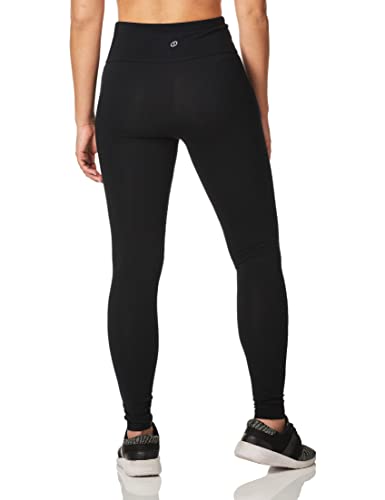 Spalding Women's High-Waisted Cotton Leggings | Comfortable Yoga Pants | Black | 1X