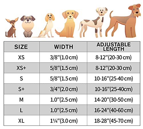 TagME Reflective Nylon Dog Collars, Adjustable Classic Dog Collar with Quick Release Buckle for Puppy, Baby Pink, 3/8" Width