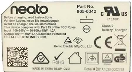 SCREENTRONICS Charger Charging Station Dock 905-0342 Power Supply 100-240V Compatible Replacement for Neato Botvac D3 D5 D7 Connected Robotic Vacuum Cleaner