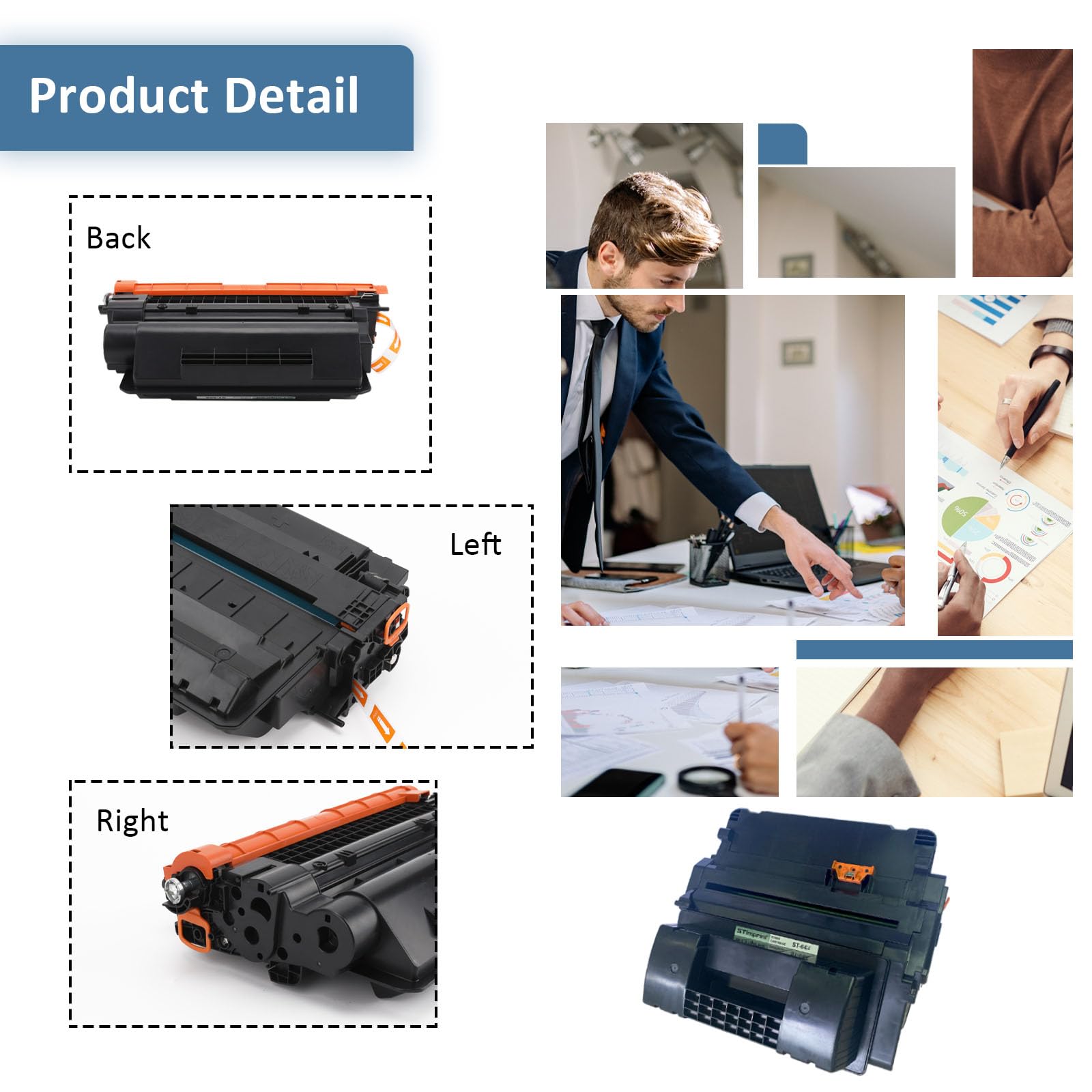 STimprint Compatible Toner Cartridge Replacement for 64A CC364A Work with Laser-Jet P4014N P4014DN P4015N P4015X P4015DN P4515N P4515X P4014 P4015 P4515 Printer(Black, 1-Pack)