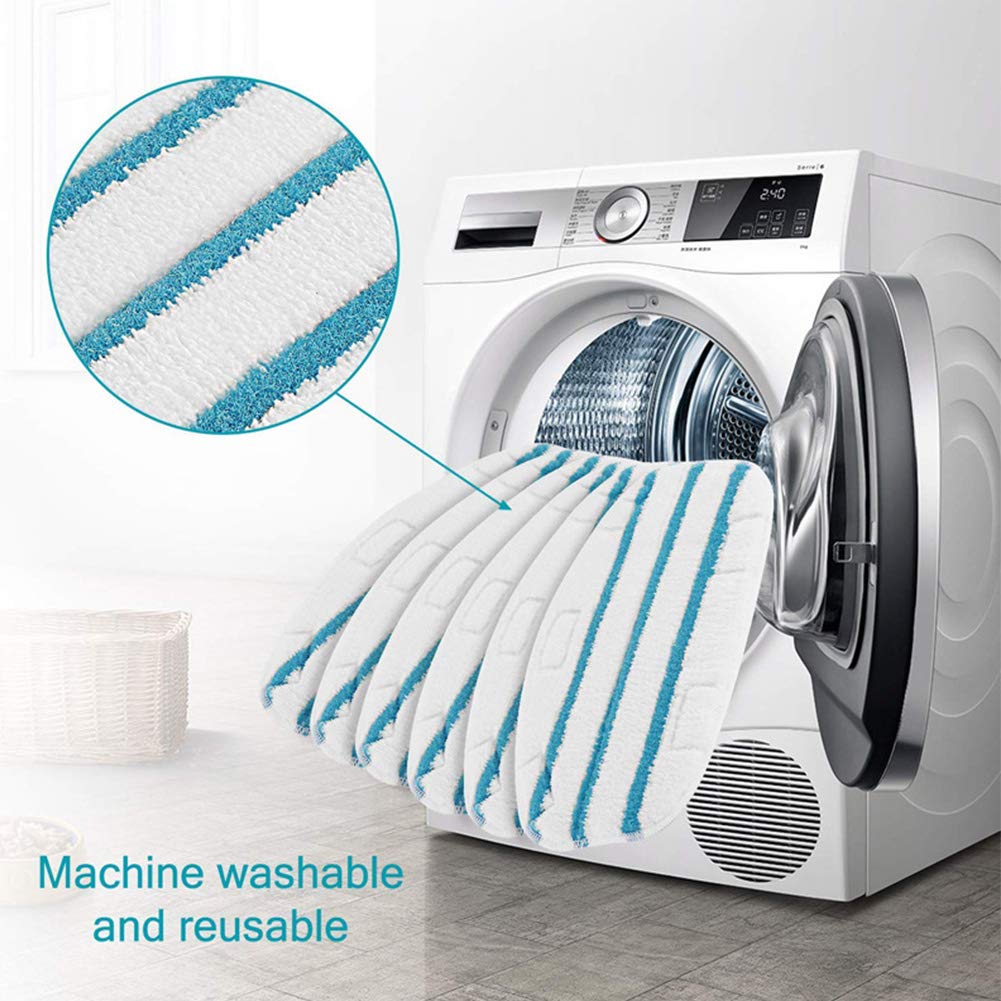 Strengthmix 6 Pack Microfibre Steam Mop Pads Compatible PurSteam ThermaPro 10-in-1