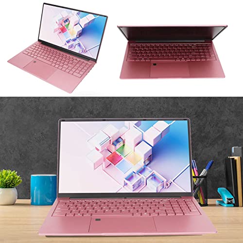 Yunseity Slim Laptop, 15.6 Full HD IPS, Quad Core Intel Celeron N5095 Processor 2.9GHz, 16GB LPDDR RAM 512GB ROM, Fingerprint Reader, Backlit Keyboard, Windows 11 100‑240V