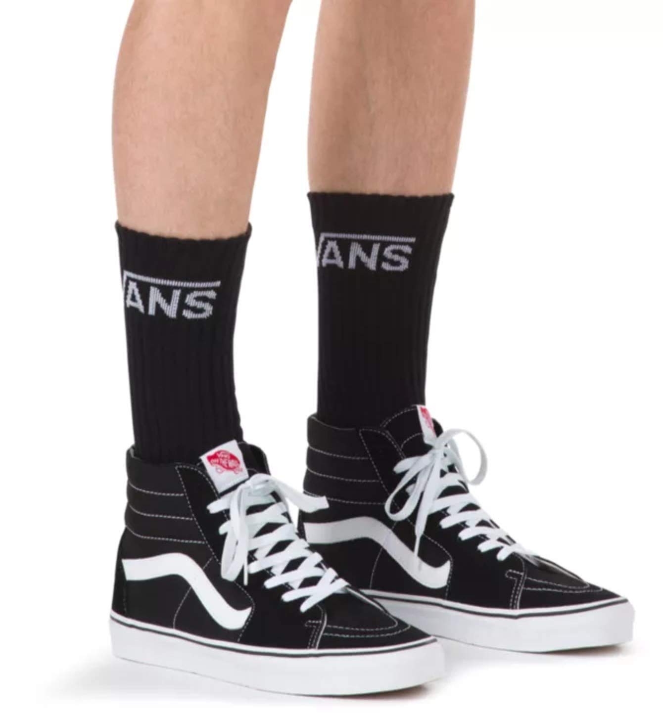 Vans | Classic Crew Socks, 3 Pair Pack (Assorted - Black, Grey, White, 9.5-13)