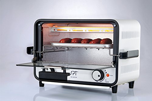 SPT SO-0972WB: Easy Grasp 2-Slice Countertop Toaster Oven,WHITE,9 liters capacity