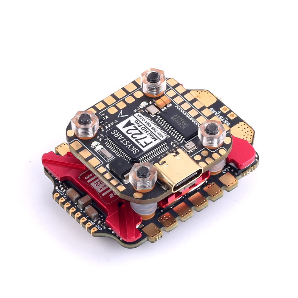 SKYSTARS F722 MINI Flight Controller 55A 4IN1 ESC 20×20mm Stack 3-6S Baro Built-in OSD LED for DJI HD VTX RC FPV Racing Drone Quadcopter