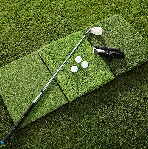 Victorem Golf Mat for Backyard - 17x39 Inch Unfolded, Durable Turf Mat for Indoor or Outdoor Golf Practice, Golf Hitting Mats with 50pcs. Wooden Tees - Golf Mats Practice Outdoor - Golf Practice Mat