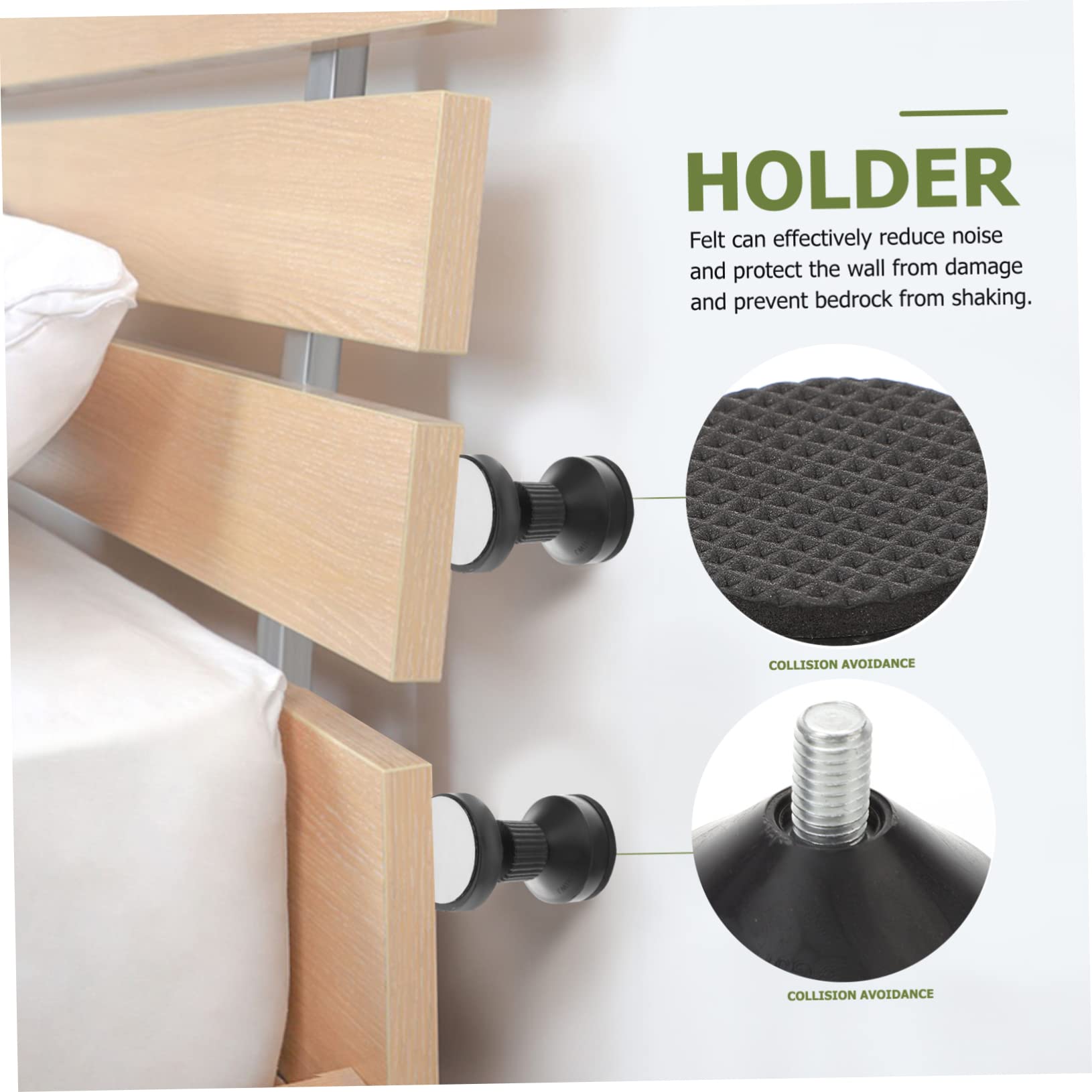 SECFOU 4pcs Furniture Fall Preventer Cabinet stoppers headboard stoppers Bed stoppers Bed Frame Support Round Bed Frame Bed Frame Adjustable Bed headboard Stopper Cupboard The Bed Plastic