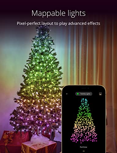 Twinkly App-Controlled 157ft Smart String LED Lights with 600 RGB LEDs - WiFi & Bluetooth Connectivity, Sync with Music, Indoor/Outdoor Use (IP44), Compatible with Google Assistant & Amazon Alexa