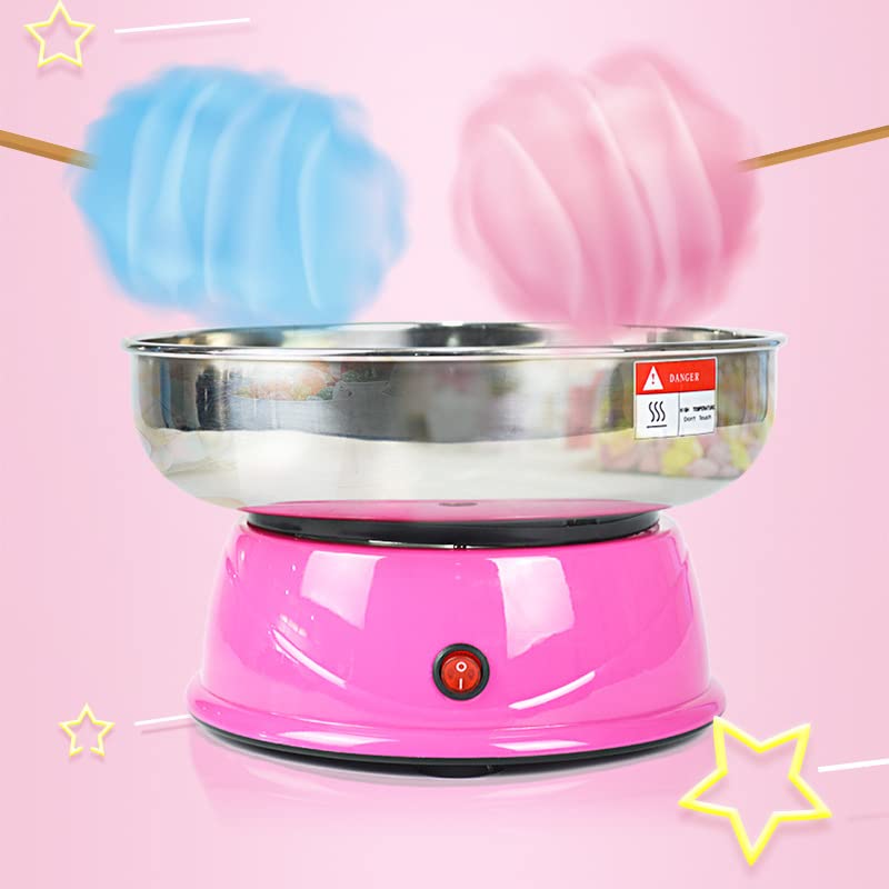 URHELP Candy Cotton Maker Easy Clean Candy Floss Machine for Kids' Birthday Party Christmas Day