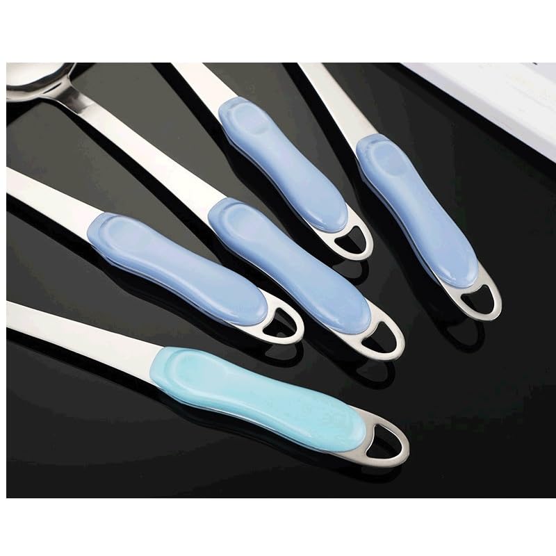 SLEEVY Kitchen Utensils Set Non-stick Kitchenware Cooking Tools Spoon Soup Ladle Spatula Shovel Accessories (Color : D, Size : 4 pieces)