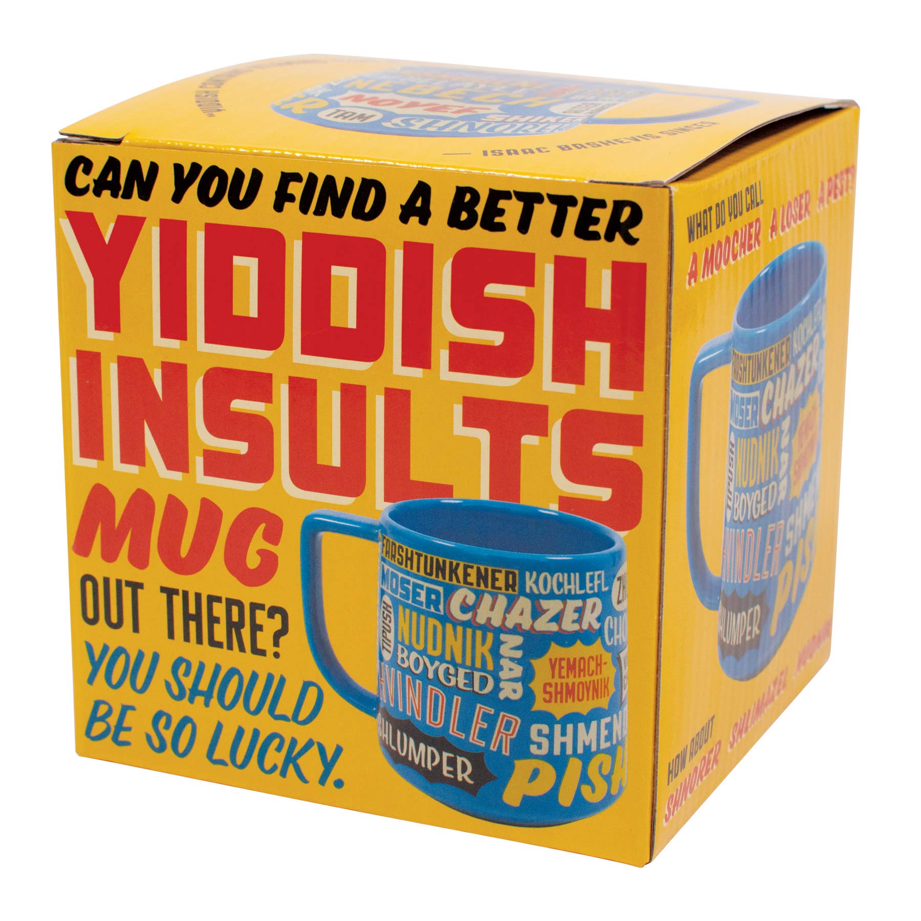 Yiddish Insults Mug - Nudnik to Tipish and More