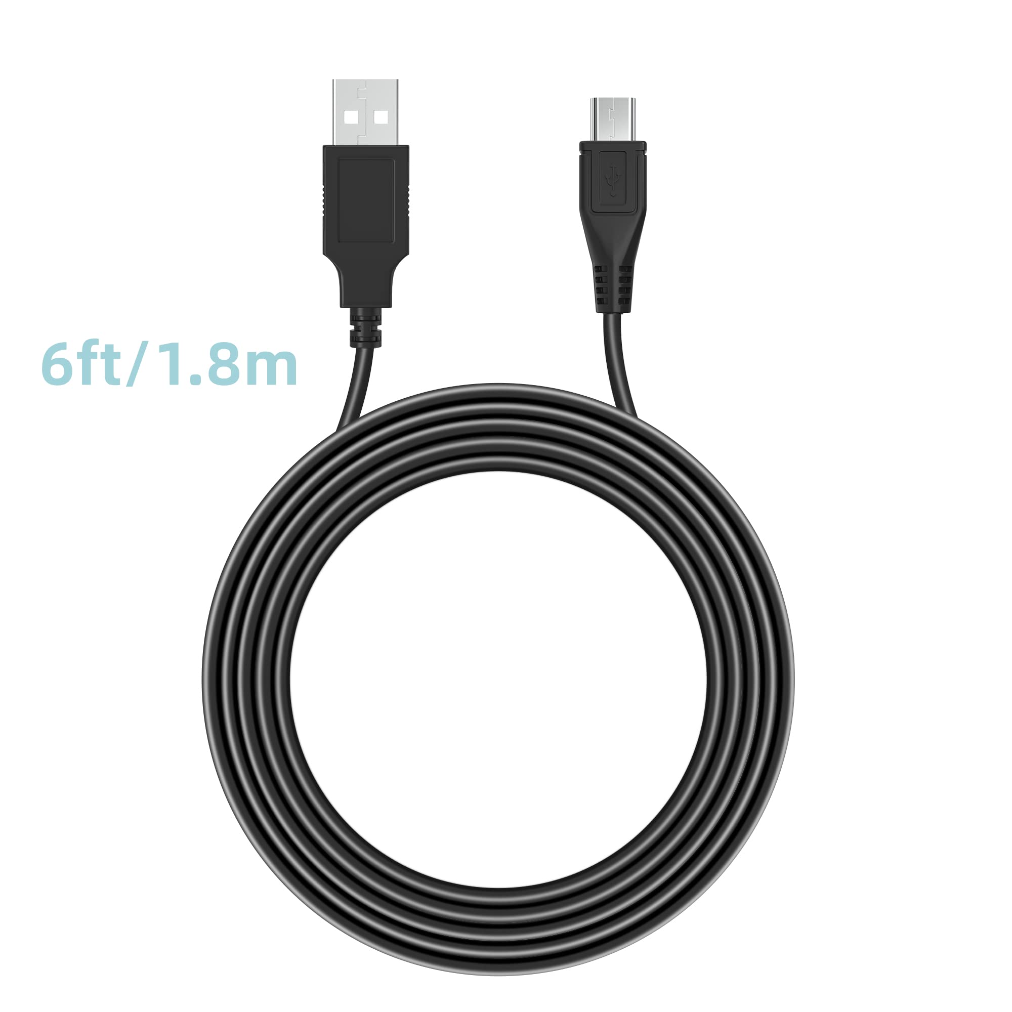 SLLEA (6FT) USB PC Power Charger Cable Cord Lead for Cobra Two-Way Radio CXT195 CXT1095 FLT