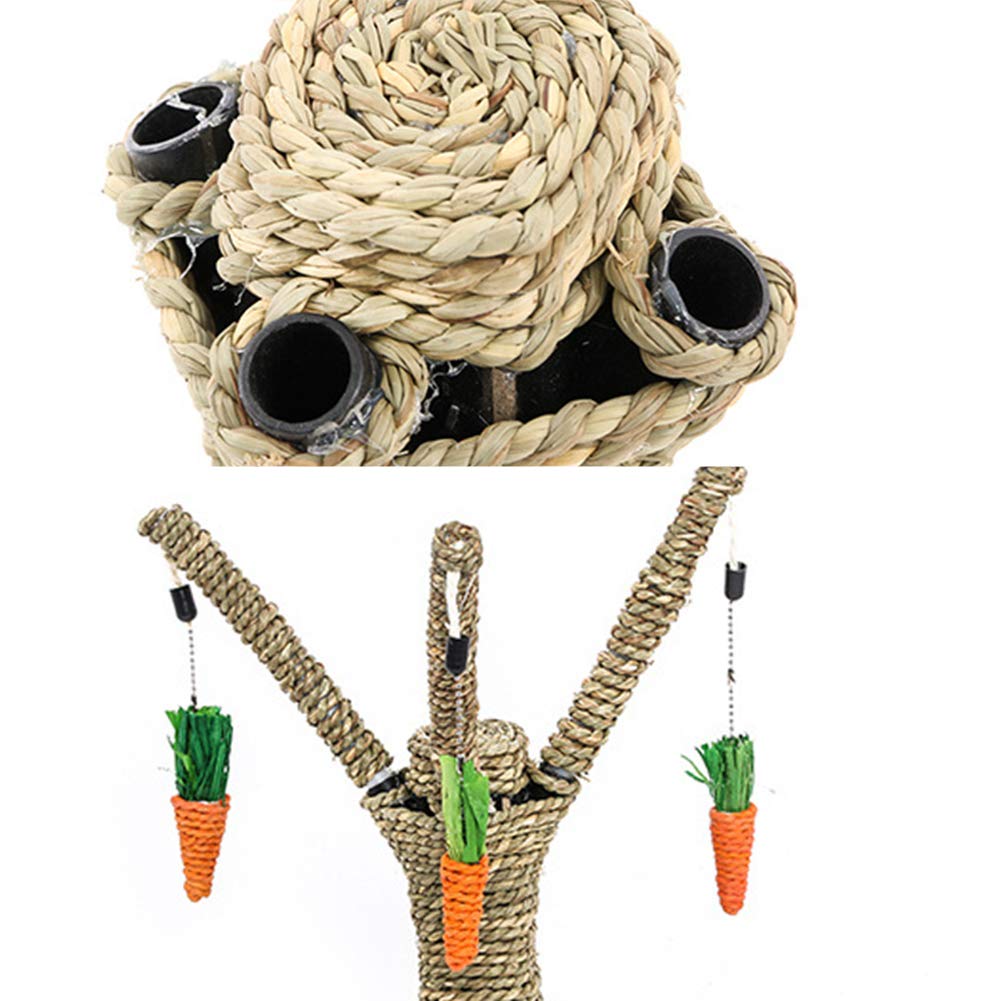 yanbirdfx Cat Scratcher Tree Shape Hanging Carrot Scratch-Resistant Post Toy Pet Supplies