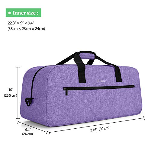 Yarwo Carrying Case Compatible for Cricut Maker, Cricut Explore Air (Air 2), Silhouette Cameo 3 and Cameo 4, Die-Cut Machine Travel Tote Bag with Pockets for Craft Tools and Supplies, Purple
