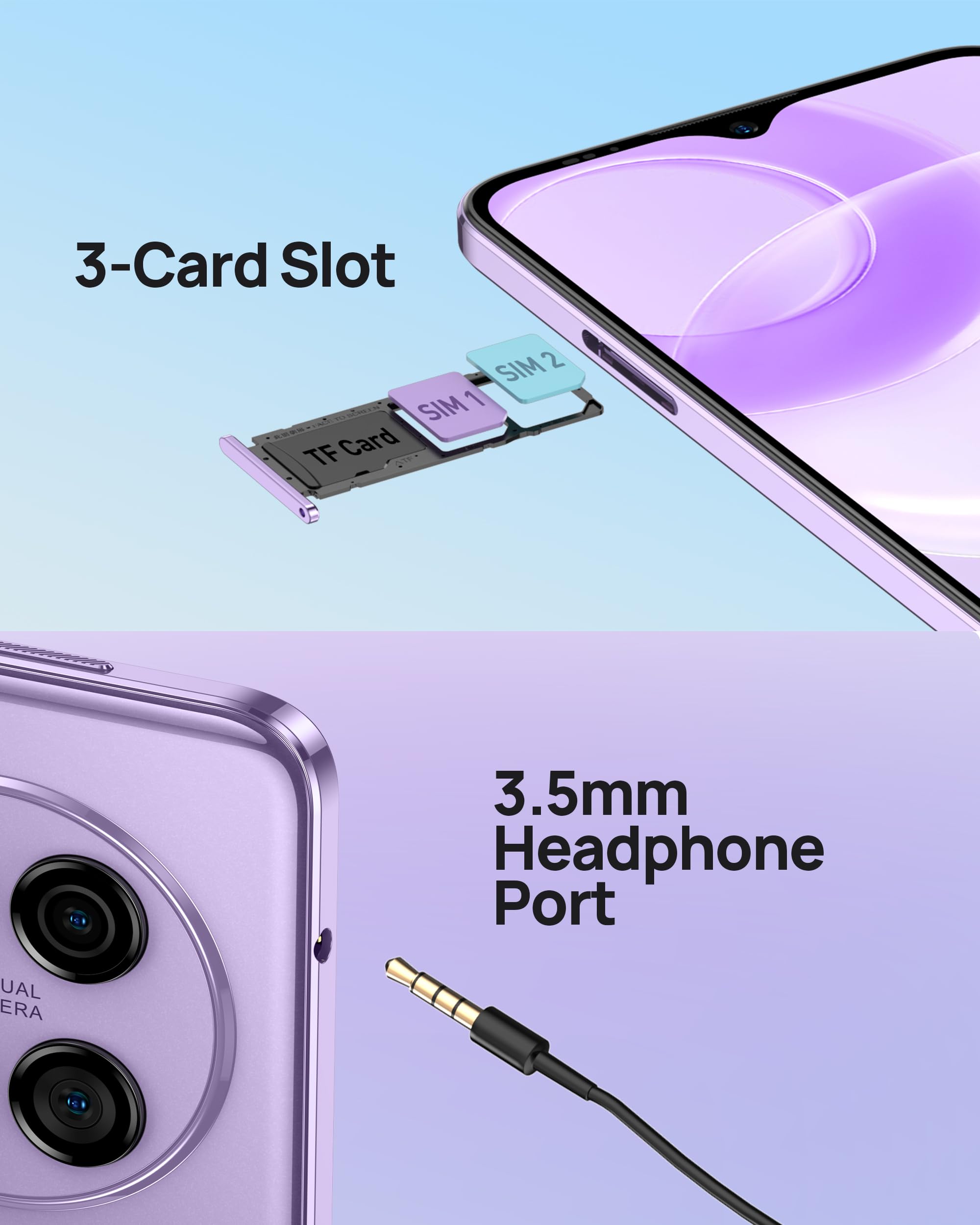 Ulefone Unlocked Smartphones, Note 15 Android 10, Dual Sim Unlocked Cell Phones, Dual Rear Camera, Triple Card Slots, 5.5" Waterdrop Full-Screen Phones, 2700mAh, US Version - Green