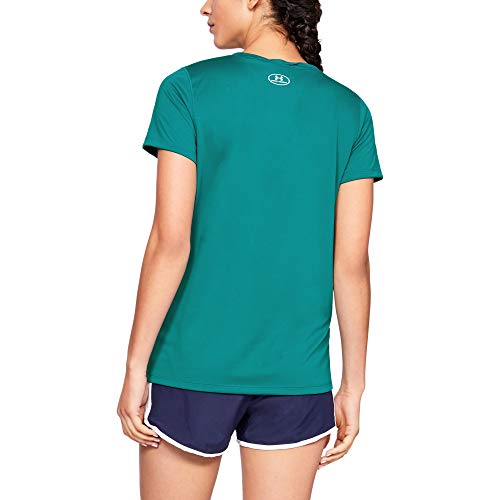 Under Armour Locker T-Shirt, Coastal Teal (722)/ Metallic Silver, Large