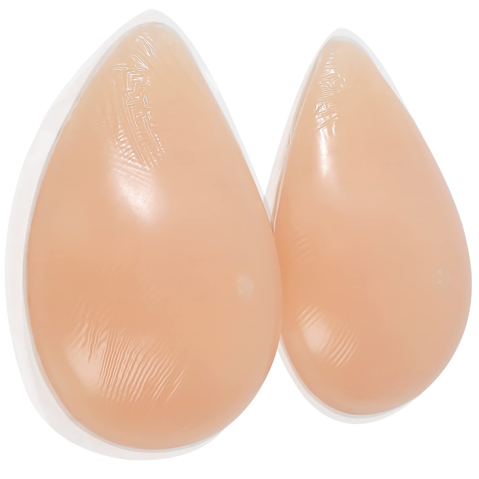 Vollence One Pair A Cup Self Adhesive Teardrop Silicone Breast Forms Mastectomy Bra Enhancer Inserts Concave Bra Pads