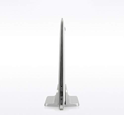 Vertical Laptop Stand, Desktop Stand, Adjustable Laptop Holder with Adjustable Dock Size,Anodized Aluminum Alloy,Three Sides of Silicone Scratch Proof It is Suitable for Almost All Laptop Computers