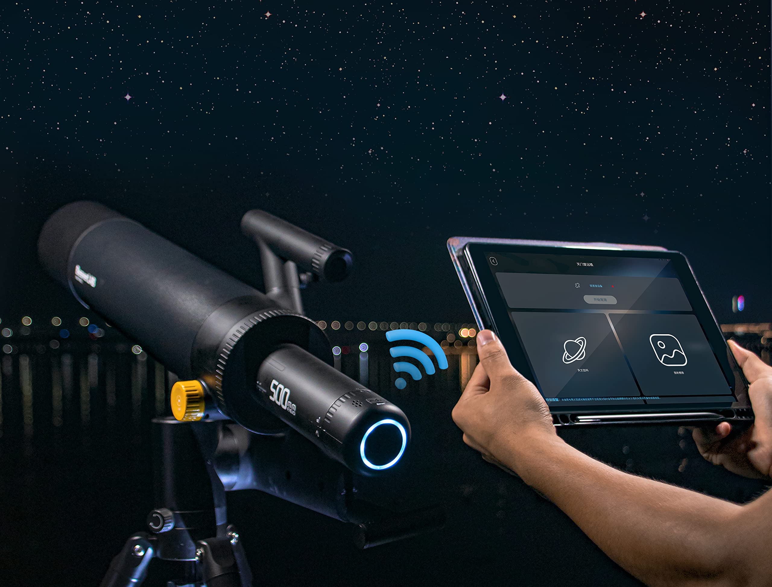 Smart Telescope BeaverLAB TW1,Refractor Professional Telescope -500mm (f/6.1) Focal Length.HD Video, WiFi Connection, Telescope Backpack,with Phone Adapter & Moon Filter, App iPhone/Android Compatible