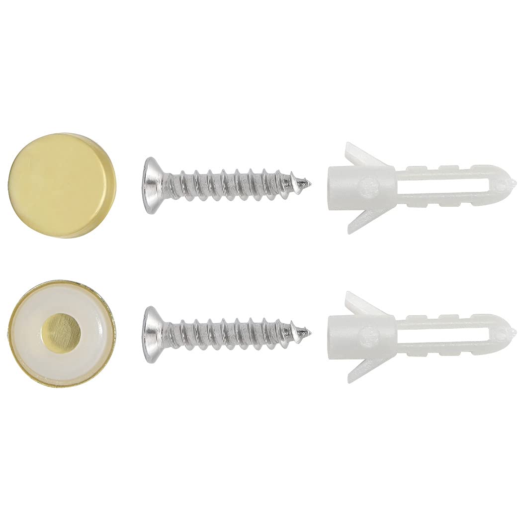 zoohot 22.5cm Wine Glass Rack - Under Cabinet Stemware Wine Glass Holder Glasses Storage Hanger Metal Organizer for Bar Kitchen, Gold Finish (1 Rows, 1 Pack)