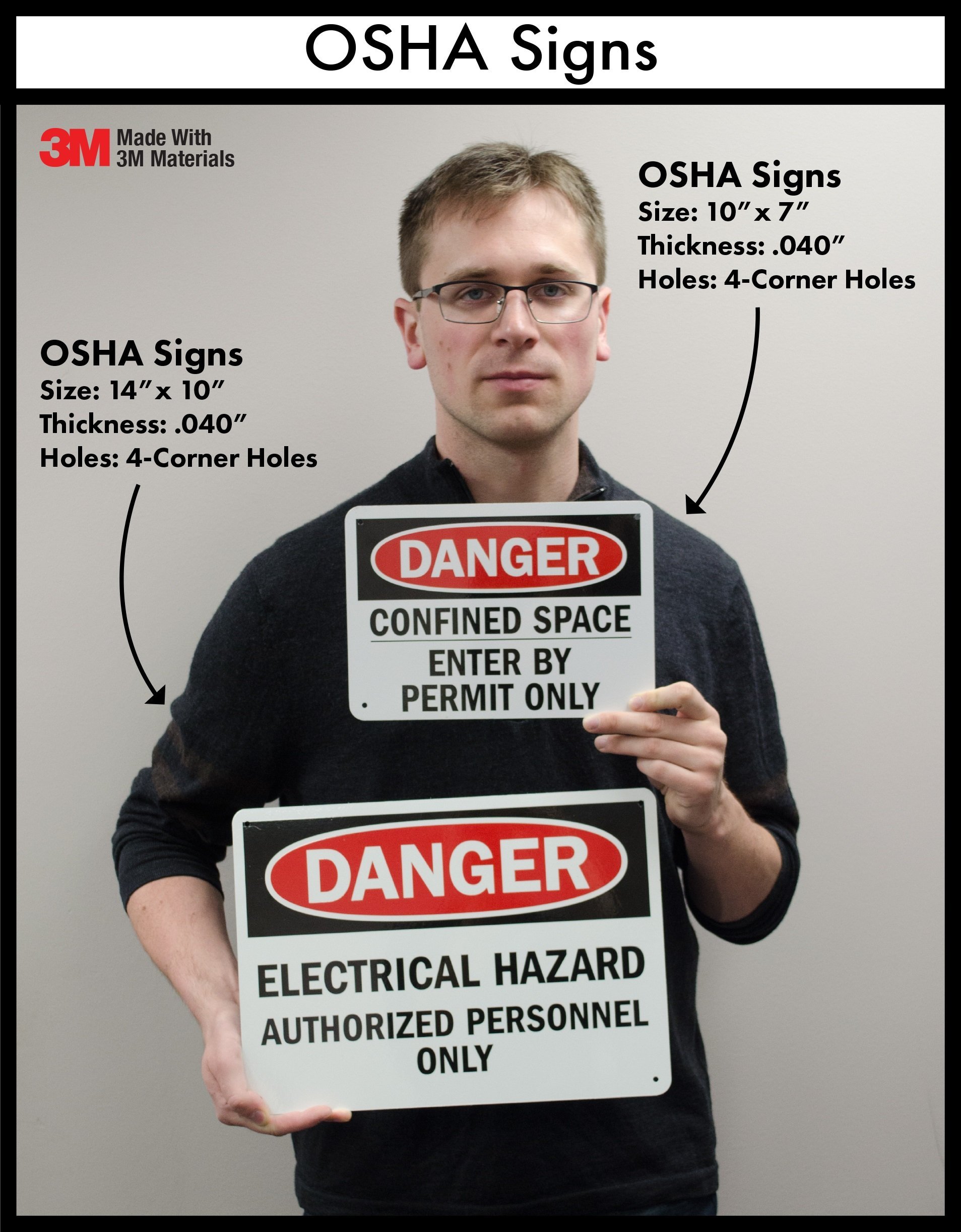 SmartSign - S-7196-AL-10 "Danger - Propane Tanks" Sign | 7" x 10" Aluminum