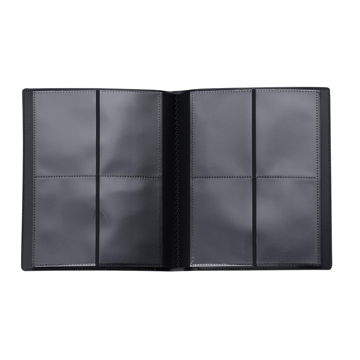 Trading Card Binder Sleeves Standard Size Card Collection Mini Binder Album Protector Holder 160 Pockets Pink