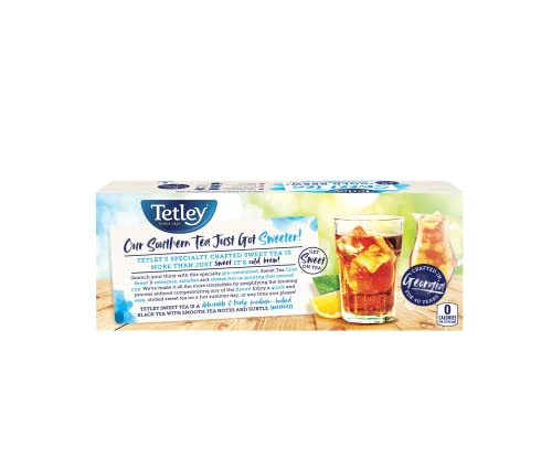 Tetley Cold Brew Sweet Iced Tea, 18 Teabags (Pack of 6)