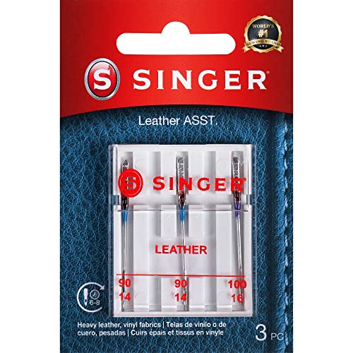 SINGER 2087 Leather Machine Needles, 3-Count