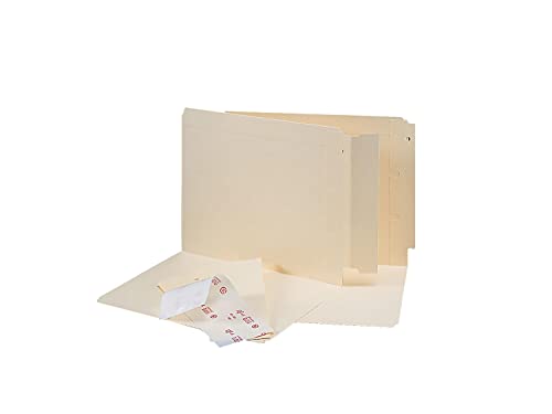 Smead Folder End Tab Converter, Reinforced 8" High Tab, Letter/Legal, Manila, 500 per Box (68080)