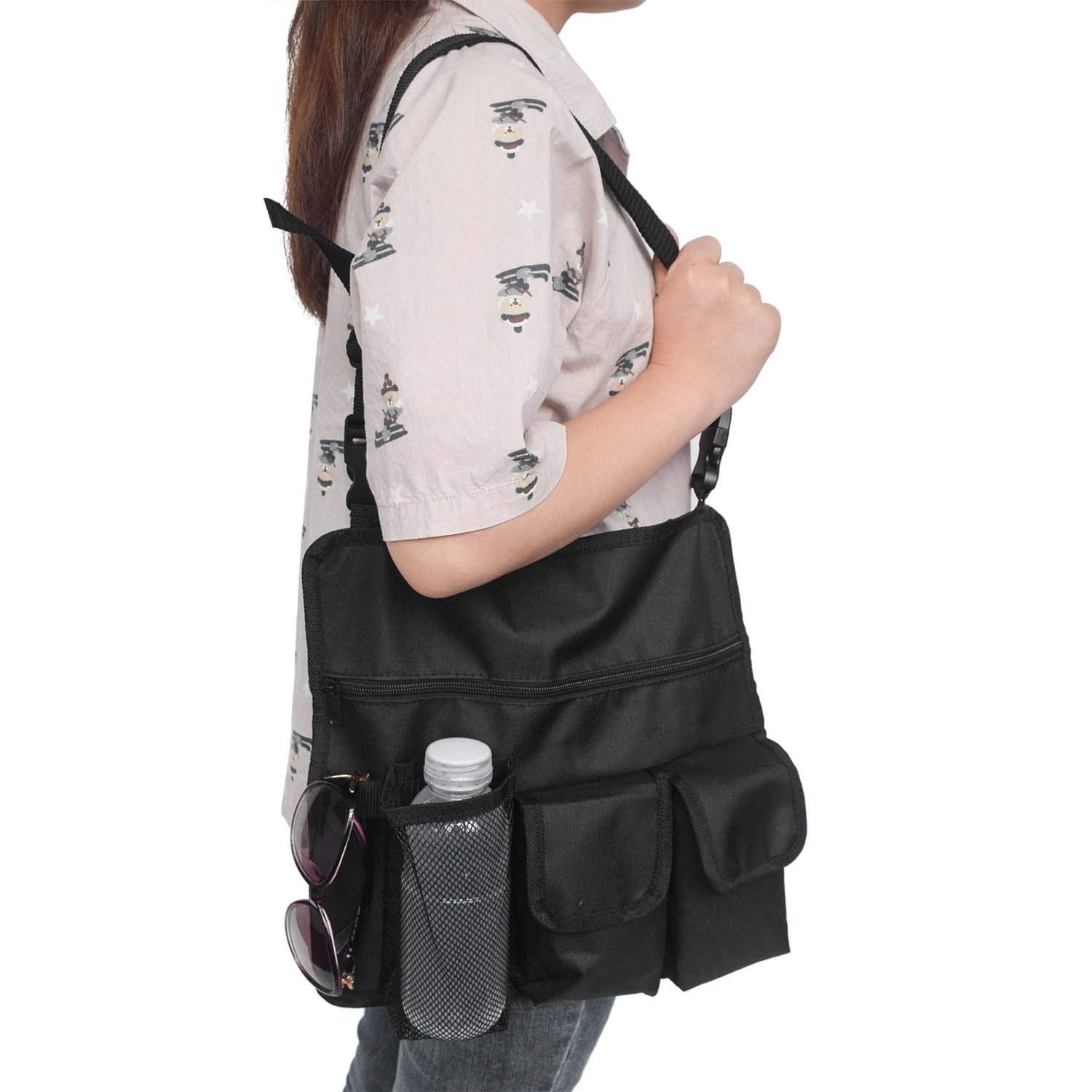 Ylucky Chair Armrest Organize Bag Outdoor Beach Chair Organizer Seat Hanging Storage Pouch Multi Pockets Armrest Beside Caddy Shoulder Bag