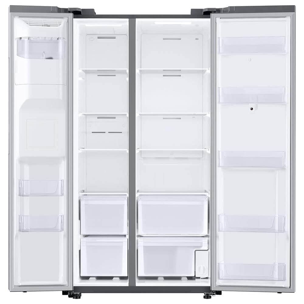 SAMSUNG RS27T5561SR 26.7 Cu. Ft. Side-by-Side Refrigerator with 21.5 inch Touch-Screen Family Hub