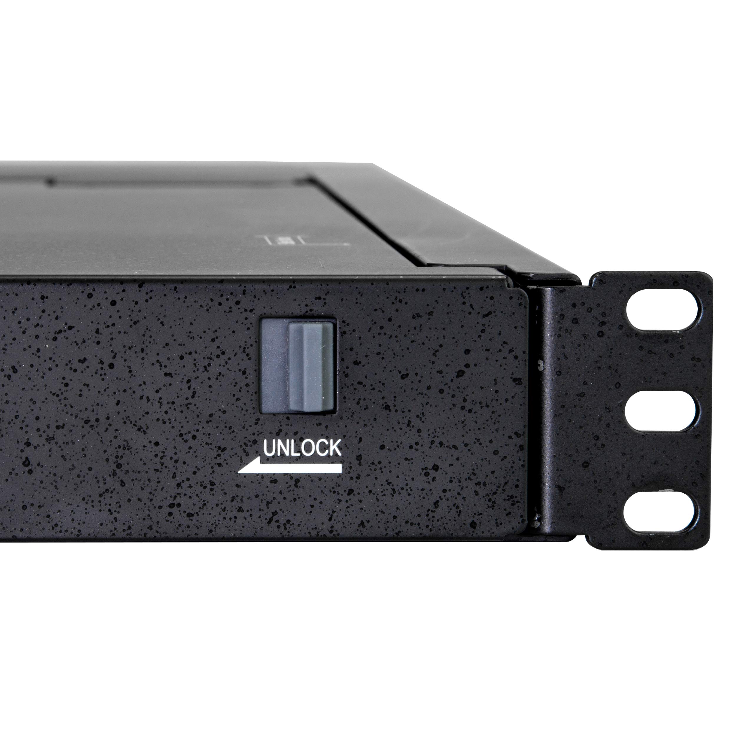 StarTech.com Rackmount KVM Console - Single Port VGA KVM with 17" LCD Monitor for Server Rack - Fully Featured Universal 1U LCD KVM Drawer w/Cables & Hardware - USB Support - 50,000 MTBF (RKCONS1701)