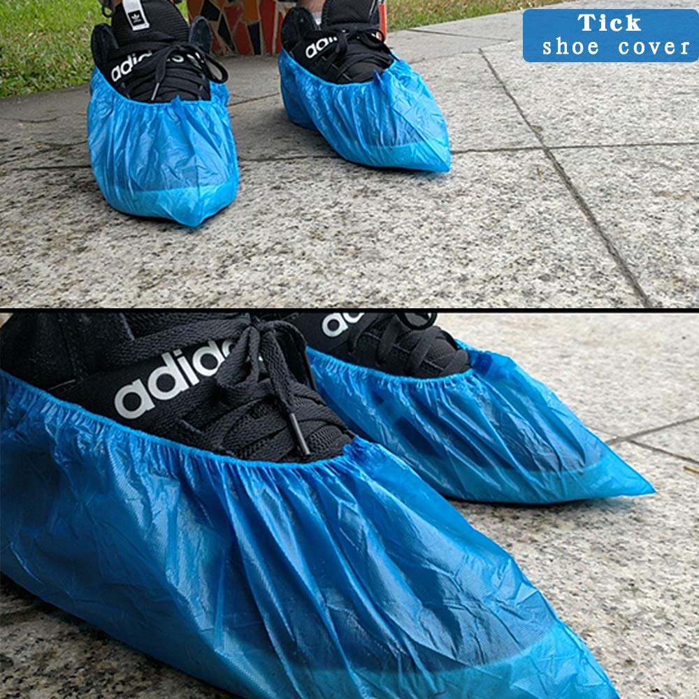 Sunshine post Shoe Covers Disposable,200Pack(100Pairs)Boot Covers Waterproof Non-Slip One Size Fits Most for Rain,Indoor,Women,Men and More