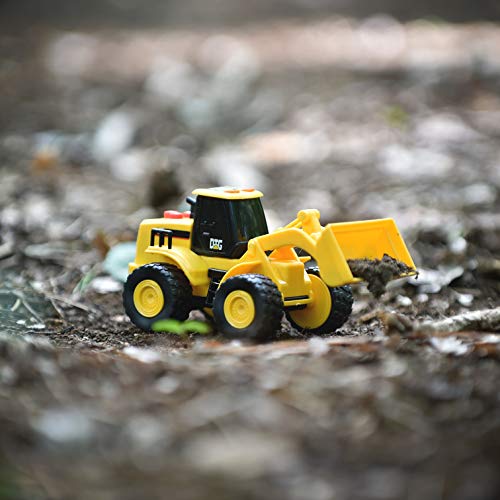 Sunny Days Entertainment Mini Construction Vehicles 3 Pack β Lights and Sounds Pull Back Toy Vehicle | Includes Dump Truck Front End Loader and Crane Truck β Maxx Action