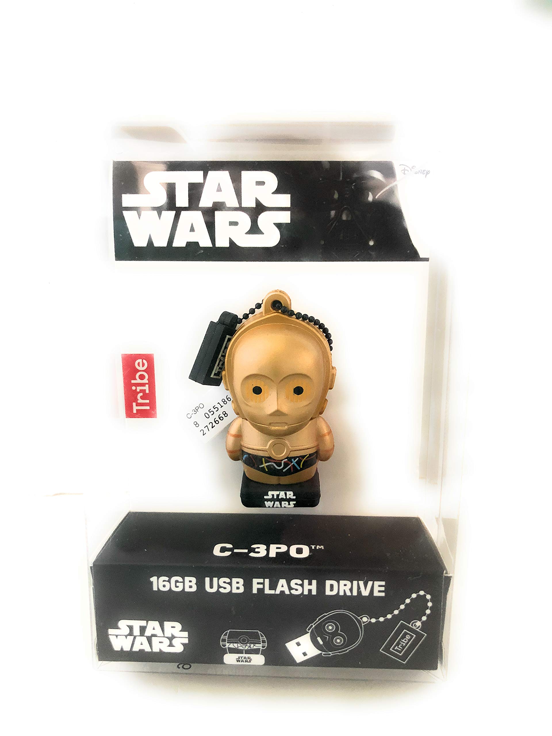Tribe Star Wars USB 2.0 Flash Drive, 16GB, C-3PO, FD007506N