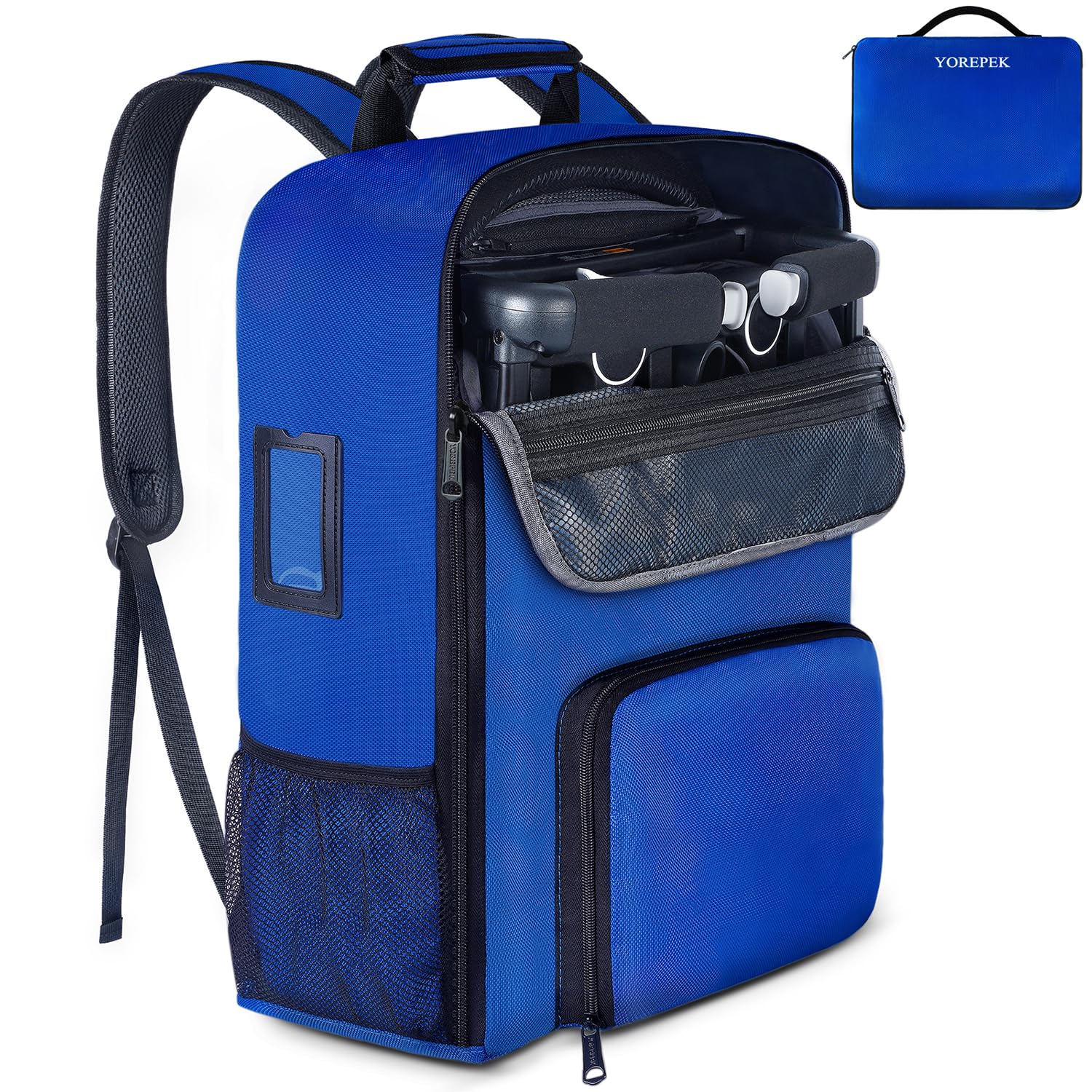 Stroller Travel Bag for Airplane Compatible with All GB Pockit Stroller, Foldable Stroller Storage Bag with Pockets for Baby Travel Essential, Lightweight Stroller Travel Backpack for Airplane