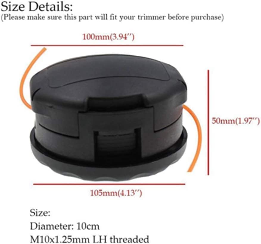 YukaBa Head for Echo Speed Feed 400 SRM-225 SRM-230 SRM-210 Echo Weed Eater Pas210 Pas211 Pas225 (1 Pack)