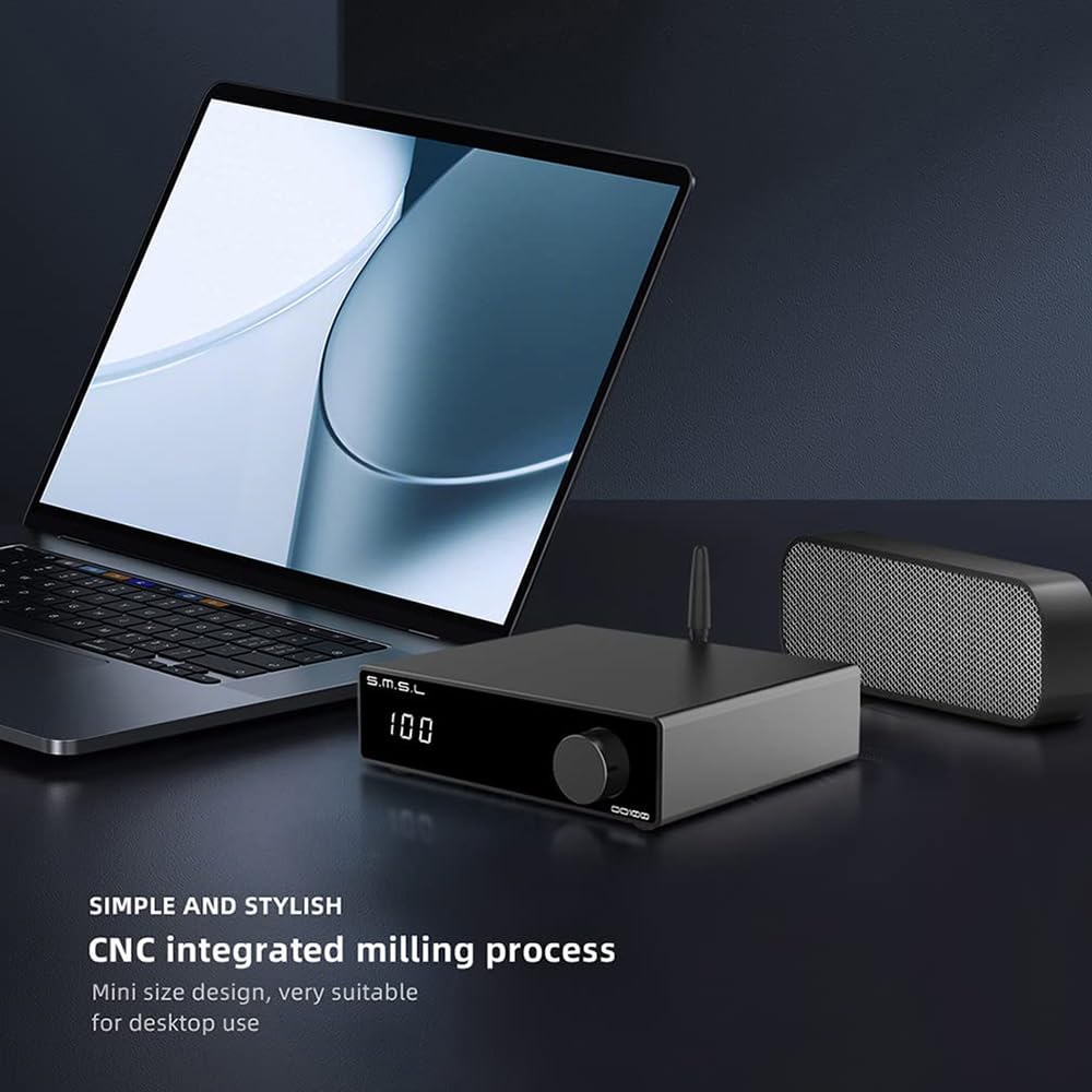 SMSL DO100 USB DAC ES9038Q2Mx2 OPA1612x4 Bluetooth5.1 DSD512 32bit/768kHz USB/BT/Opt/Coax Input RCA/XLR Output High Resolution Balanced Audio Decoder with Remote Control