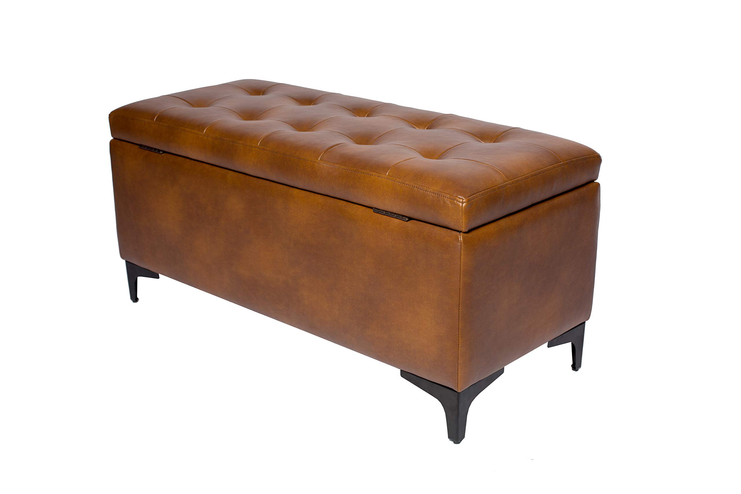 Sunpan Teegan Bench - Bravo Cognac