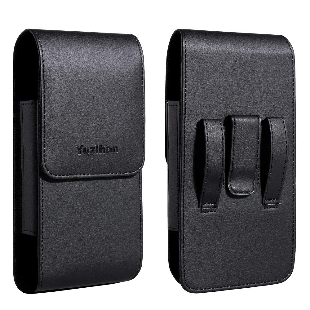 Yuzihan for iPhone X iPhone Xs Belt Holster Pouch Premium Leather Fit with Thick Defender Case/Protective Case/Hybrid Armor Case/Battery Case On
