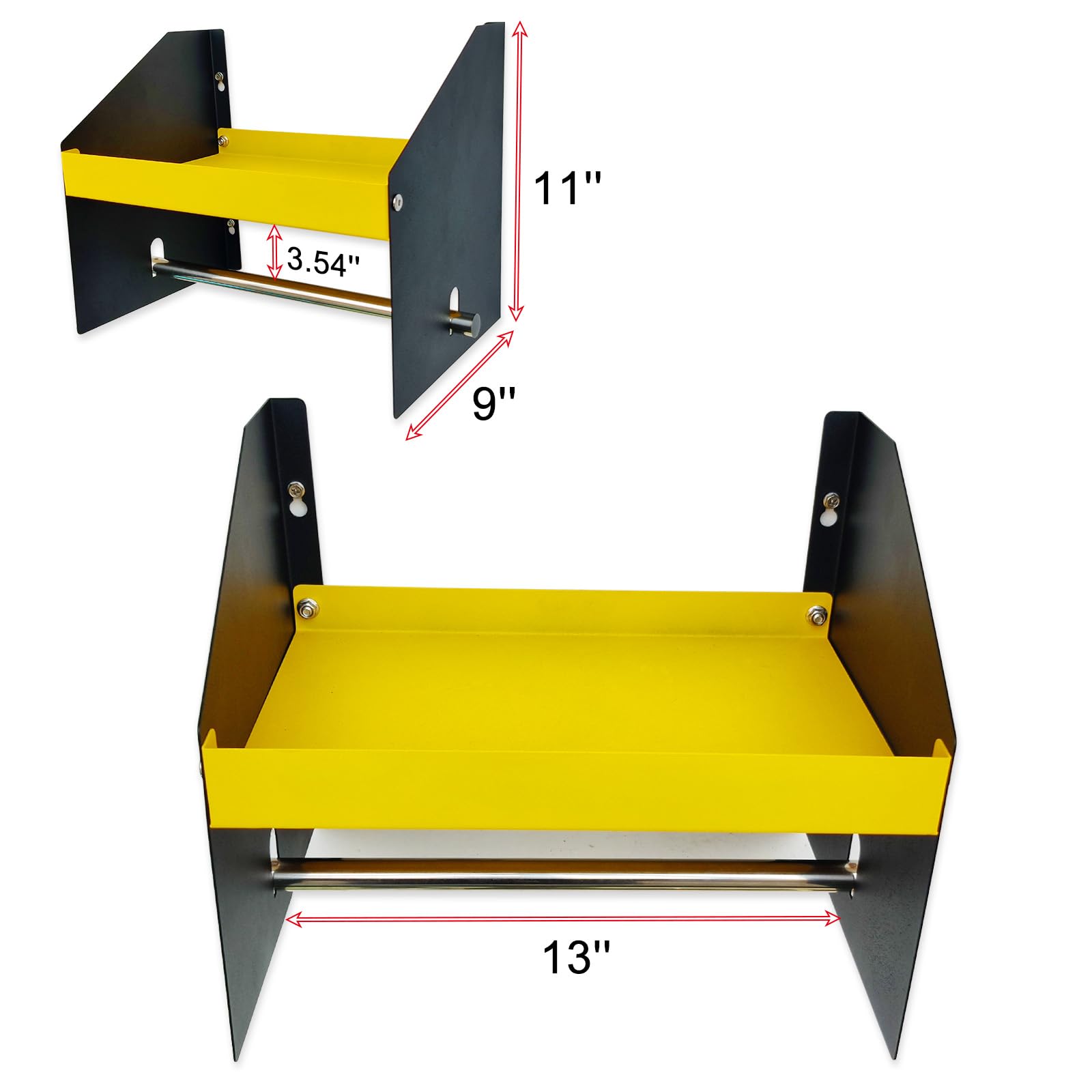 Su ying Garage Paper Towel Holder -paper towel holder wall Mount (with shelf),Garage Organization and Storage,Home, Shop Organization (13 x 9)