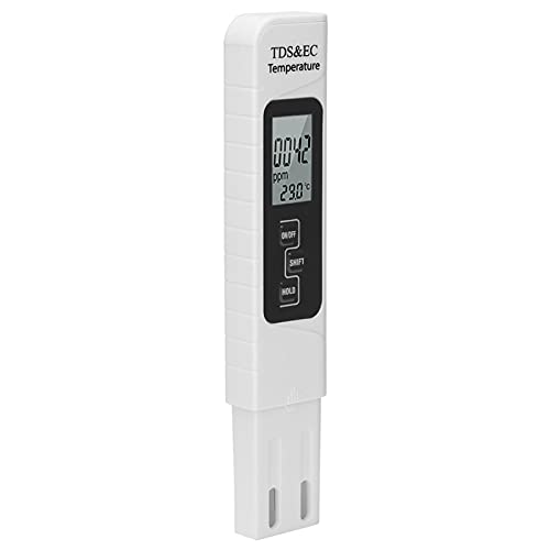 Hanna Conductivity Meter,Industry Leitfähigkeit Aquarium 3 in 1 Water Quality Tester Tds Ec Conductivity Temperature Meter for Household Water Digital Pool Water Testerfor The for Tds Ec