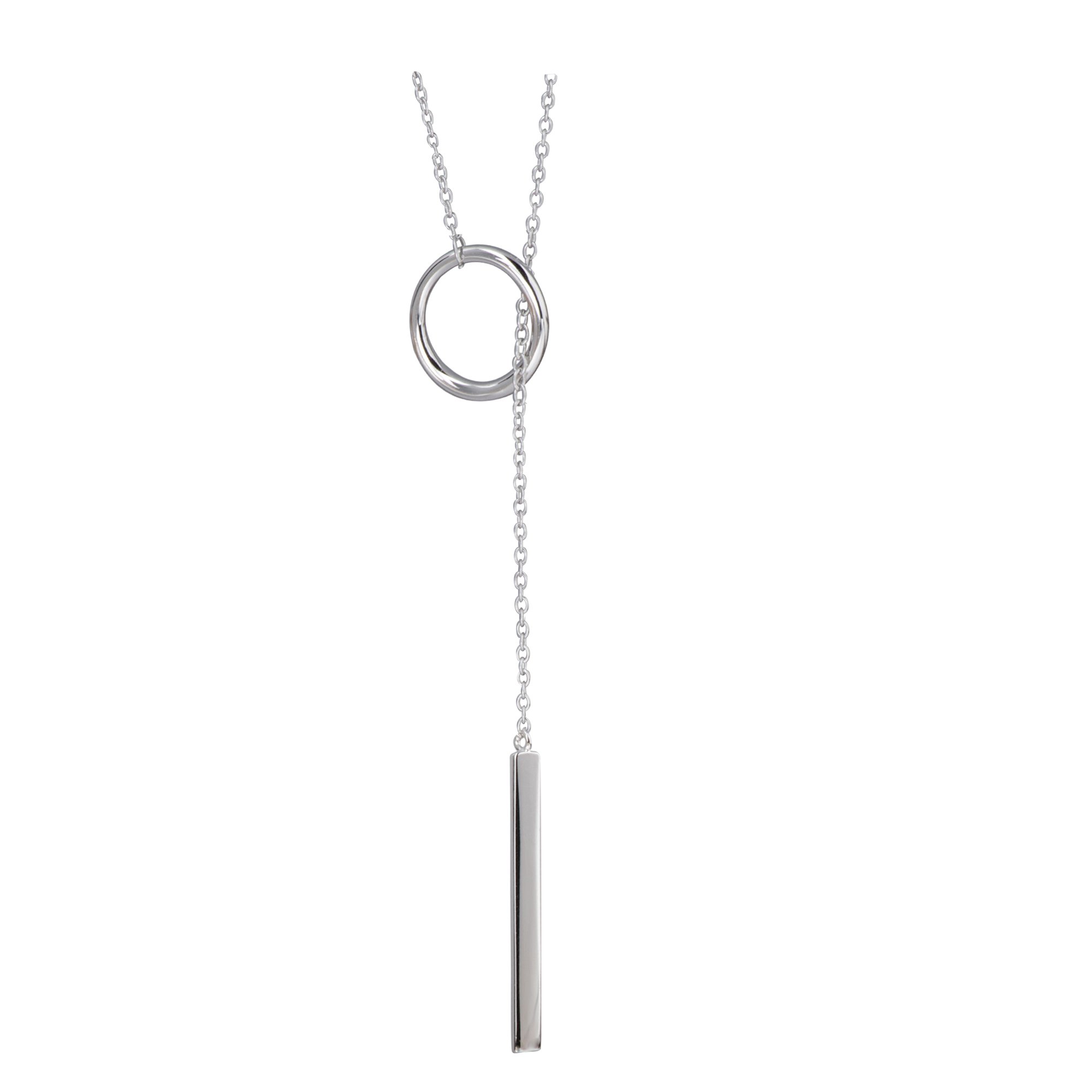 S.Leaf Choker Necklace for Women Gold Plated Necklace Bar Necklace for Women Sterling Silver Dainty Gold Necklace for Women(06_Lariat_Silver)