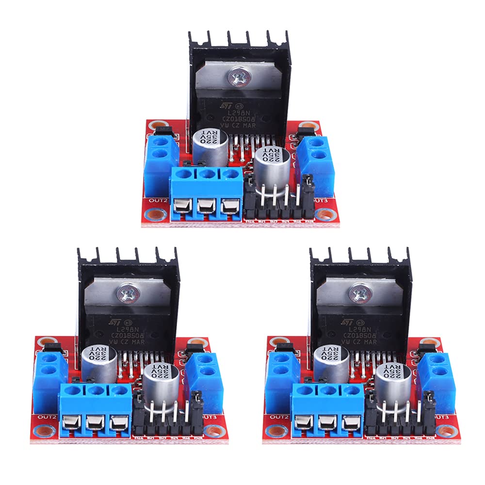 Songhe L298N Motor Driver Controller Board Module Dual H Bridge DC Driver Stepper Motor For Arduino Smart Car 3PCS