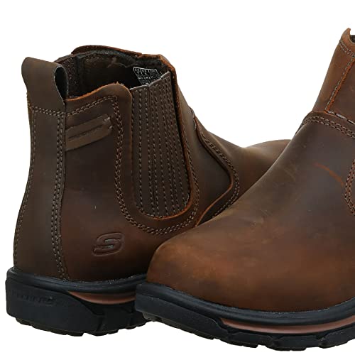 Skechers Men's Relaxed Fit Segment - Dorton Boot,Dark Brown,11 M US