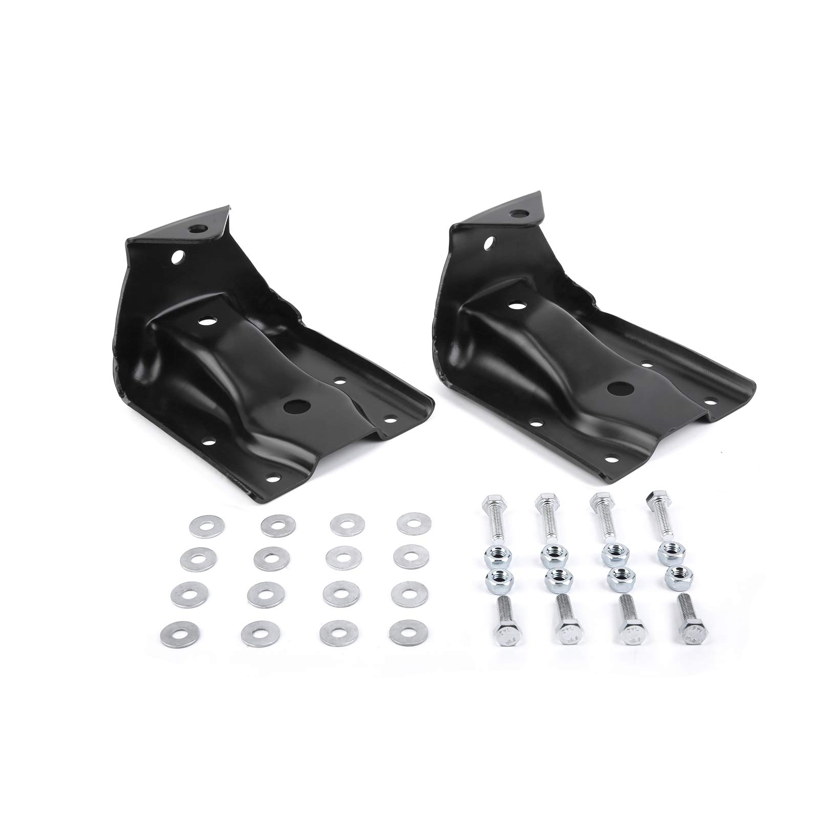 WEILEITE Rear Leaf Spring Hanger Shackle Bracket Kit Compatible With Chevy Silverado GMC Sierra 1500 1999-2014 Tahoe Suburban Avalanche Yukon Cadillac Escalade 2007-2009 Replaces 12474021 722-032