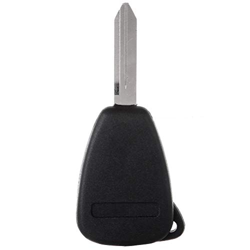 ZENITHIKE Replacement Keyless Entry for Smart Proximity Remote Key Fob Uncut Ignition Keyless 4 Buttons with Key Blade 05 06 07 08 09 10 11 12 13 14 15 16 for Jeep for Chrysler for Dodge X 1
