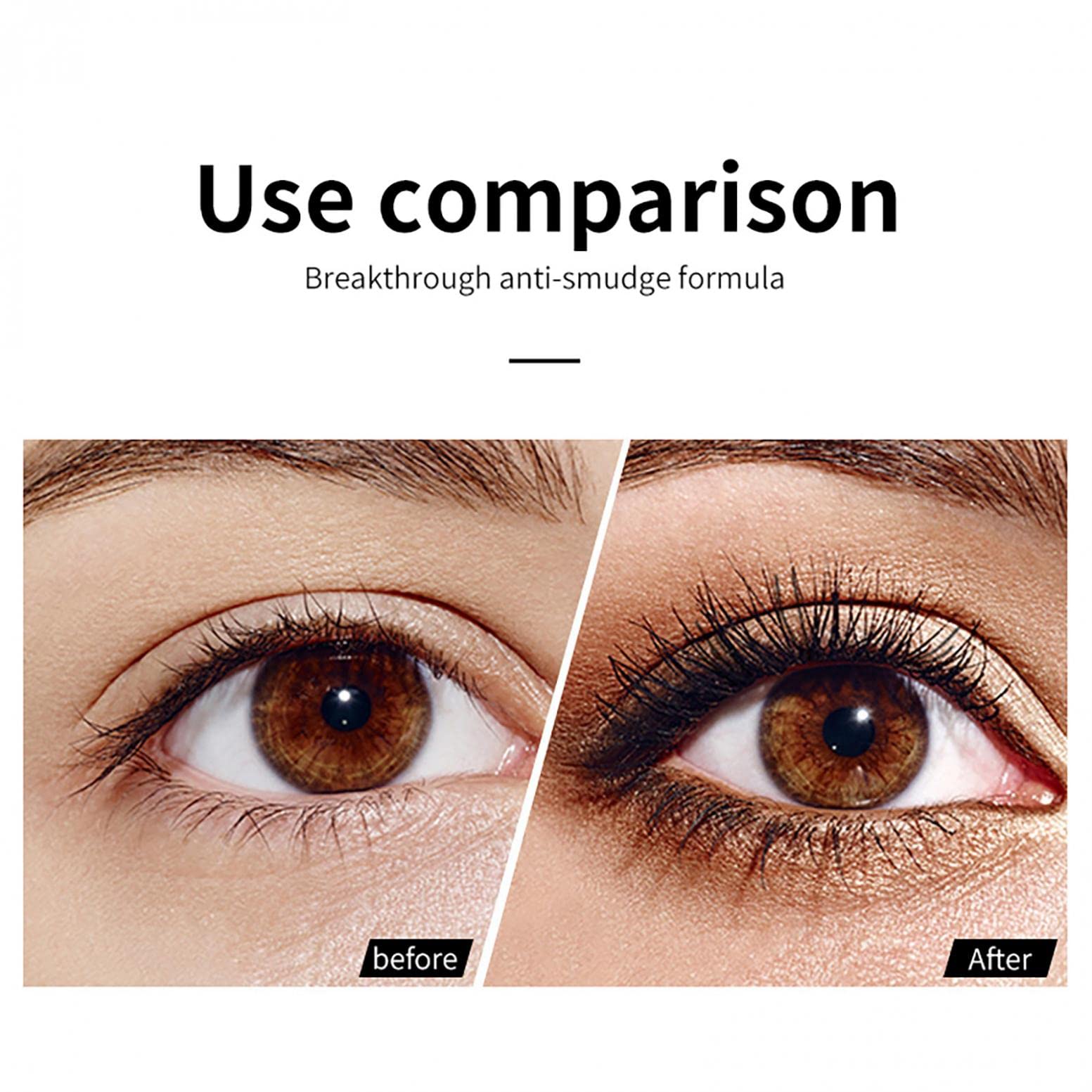 ZITIANY 4D Silk Fiber Lash Black Mascara - Waterproof Smudge-Proof Natural Curling Lengthening and Thickening - Starry Sky Mascara, Gift for Women