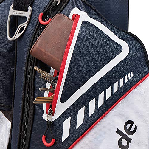 TaylorMade Select Cart Bag, Navy/Red/White