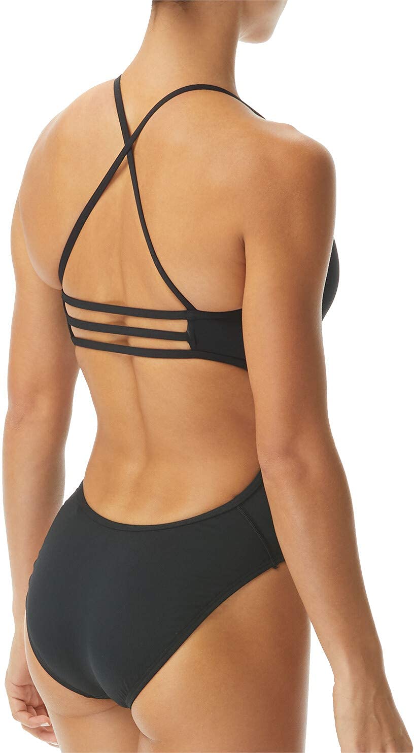 TYR Women's Durafast One Trinityfit Swimsuit, Black, 34